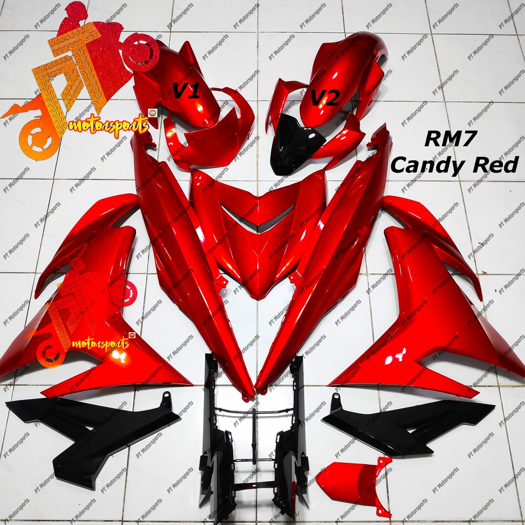 Yamaha Y15ZR Y15 V1 V2 Cover Set Candy Red RM7 DRMK RED Kosong | Shopee ...