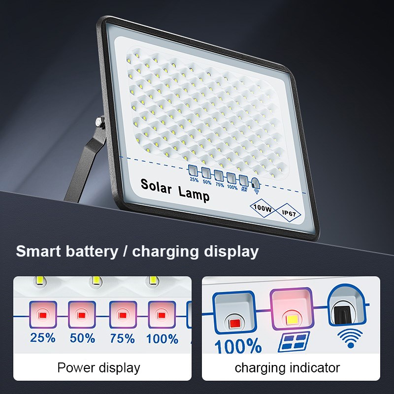 READY STOCK Lampu solar light outdoor lighting 1000W solar spotlight ...