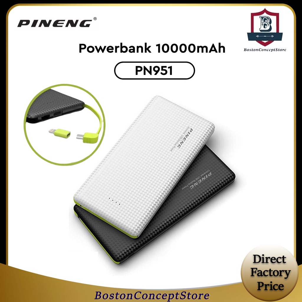 Pineng PN-951 Ultra Slim Design Power Bank 10000mAh | Shopee Malaysia
