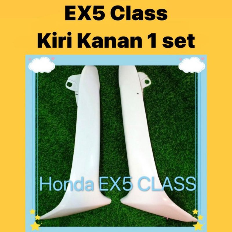 HONDA EX5-C EX5-CLASS FRONT COVER R/L EX5 CLASS 1 CLASS1 LEG SHIELD KEPAK KEPOK PUTIH EX5 CLASS ...