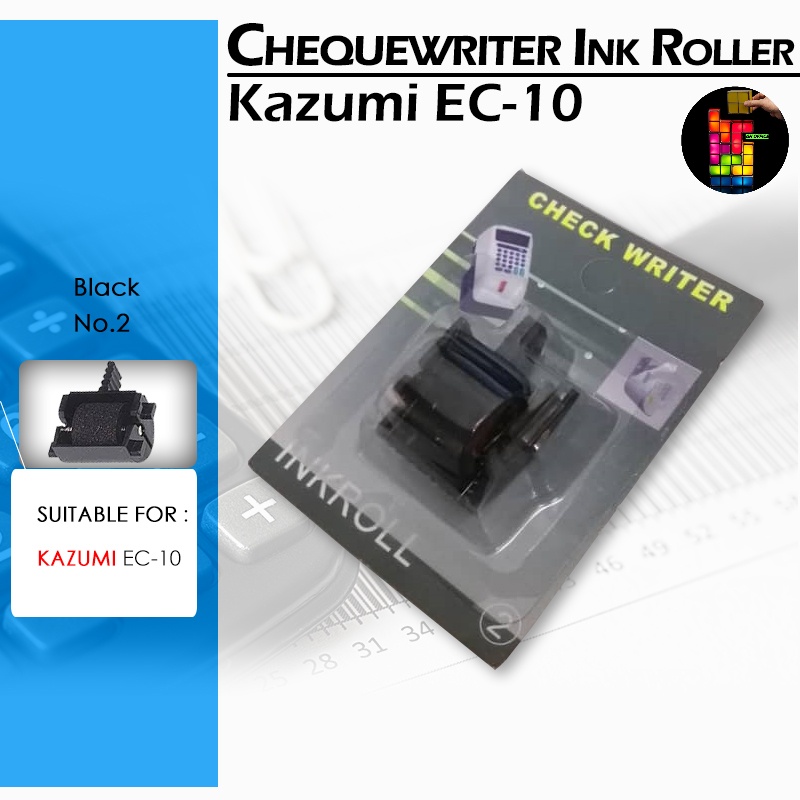 Cheque Writer Ink Roller KAZUMI EC-10 | Kazumi Cheque Writer Black Color Ink Roller EC-10 | EC ...