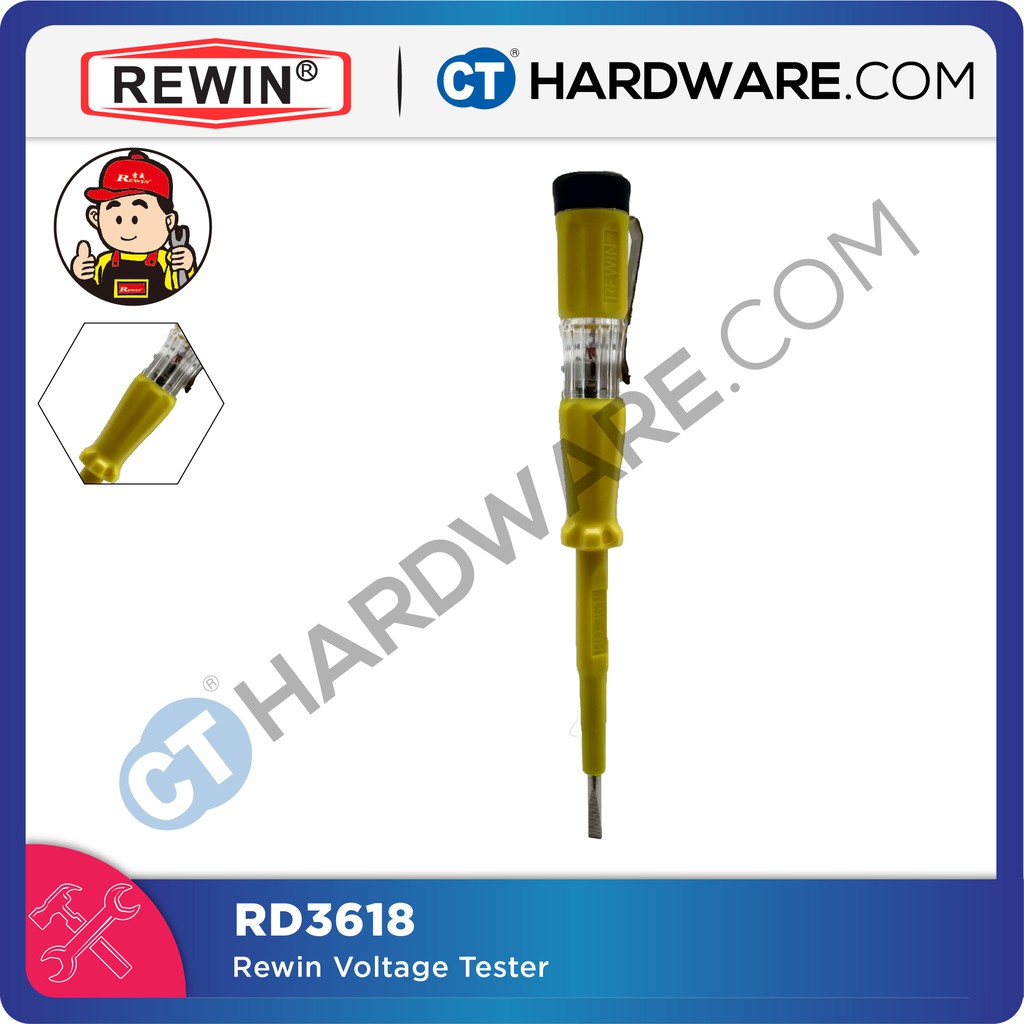 REWIN RD3618 TEST PEN | VOLTAGE TESTER 3x140MM | Shopee Malaysia