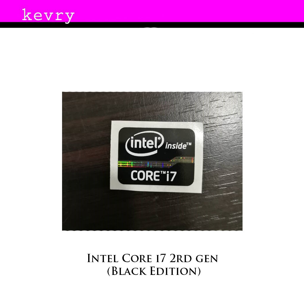 Intel i3 i5 i7 Sticker Core I9 I7 2nd Gen, 3rd Gen, 4rd Gen Sliver ...