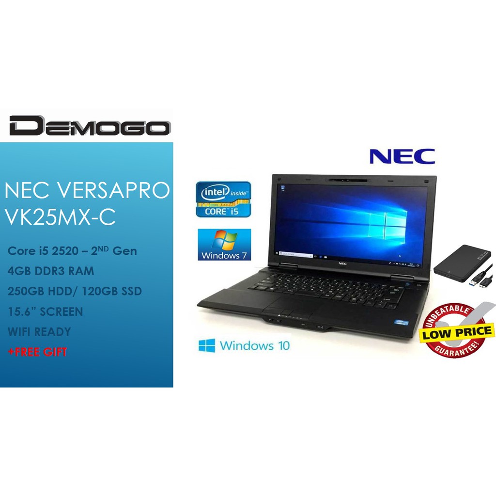 GAMING NEC LAPTOP VersaPro i5-8th Gen 128SSD/240SSD (Recon/Refurbished) LAPTOP BAJET MURAH UTK ...