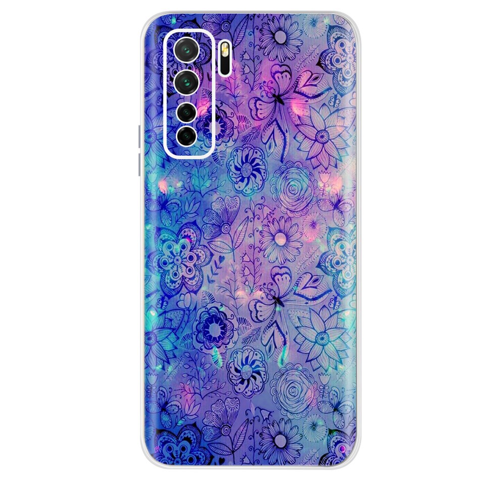Huawei Nova 7 SE CDY-NX9B Case Fashion Flower Pattern Printed Soft ...