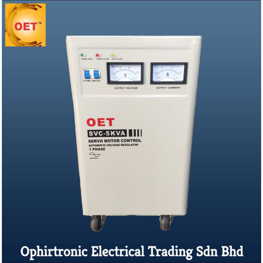 OET SVC-5000VA Automatic Voltage Regulator SVC5000 | Shopee Malaysia