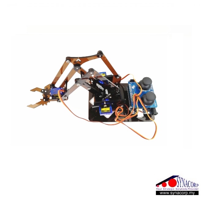 Arduino DIY MeArm 4DOF Acrylic Robotics Robot Arm Kit STM32 | Shopee ...