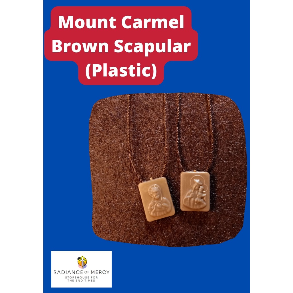 Mount Carmel Brown Scapular (Plastic) | Shopee Malaysia
