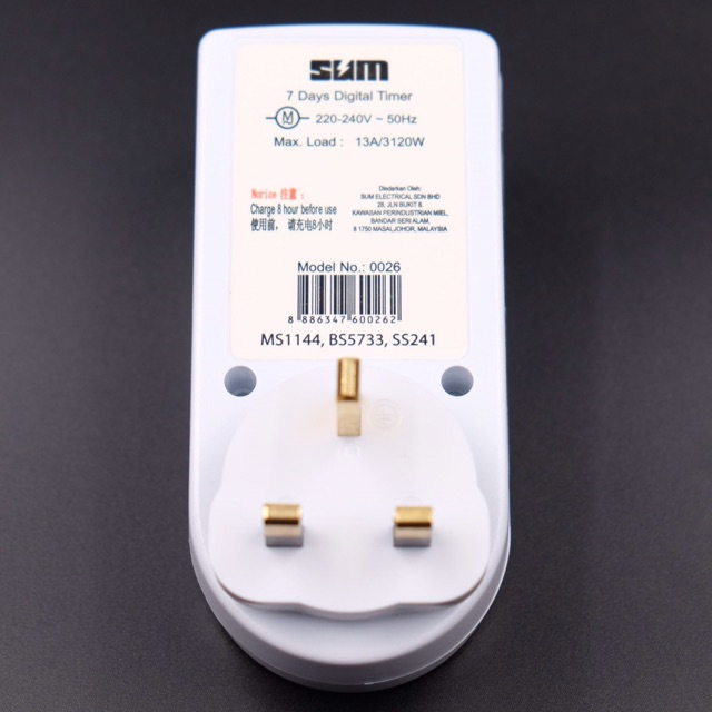🔥hot Item【special Promotion 】original Sum 24 Hours Digital 3pin Plug In Timer Analog Timer