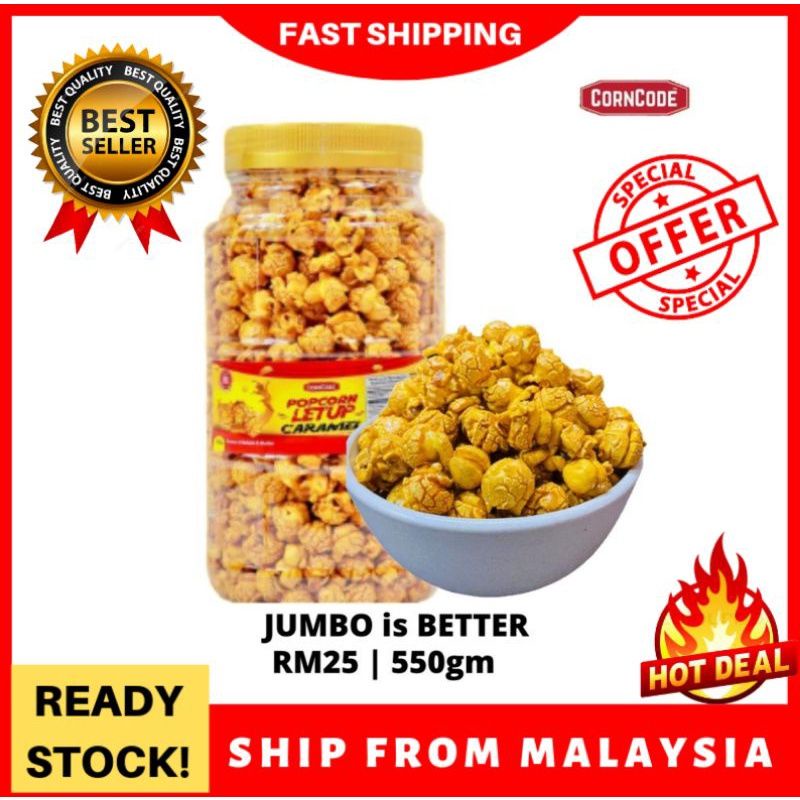 🔥POPCORN LETUP CARAMEL🔥VIRAL POPCORN WAYANG SEDAP POPCORN CARAMEL ...