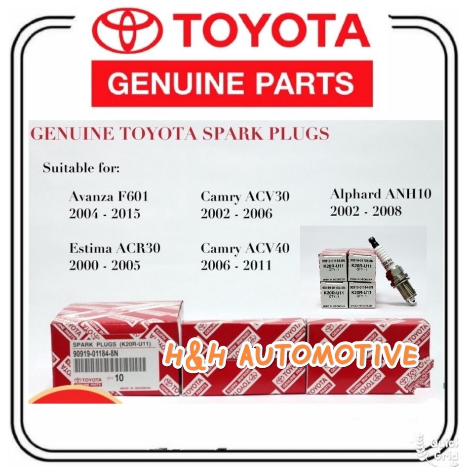 Original Toyota Spark Plug K20RU11 K20R-U11 1set = 4pcs - Toyota Avanza ...
