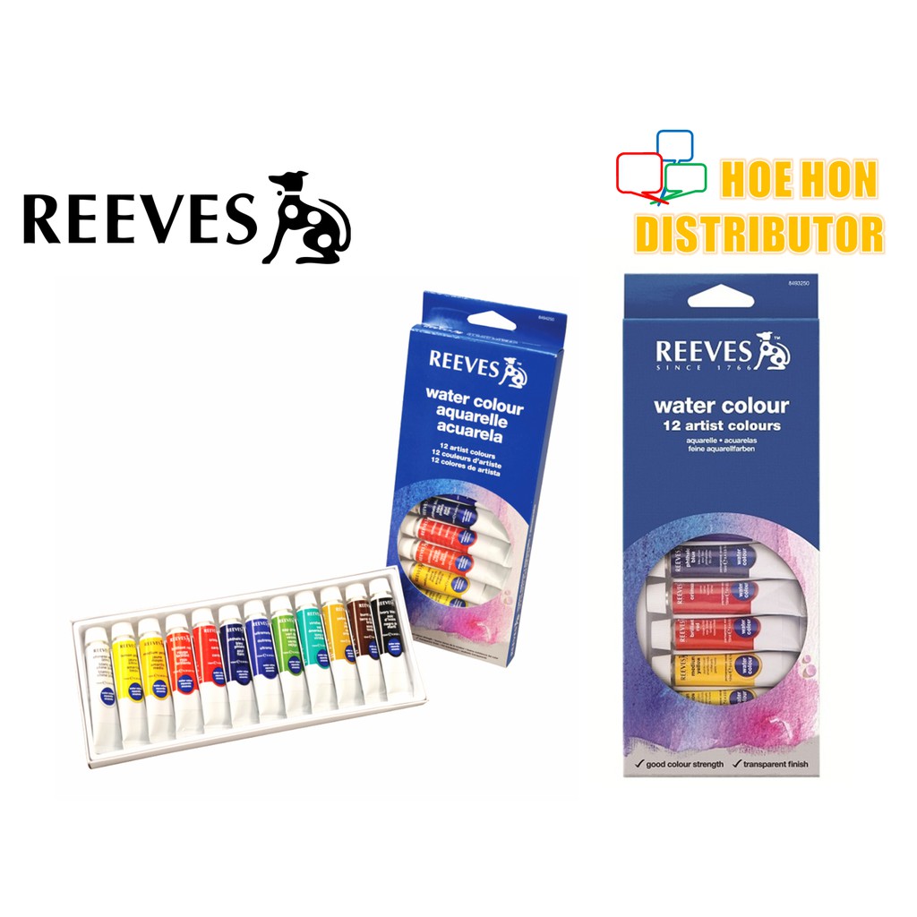 Reeves Water Colour 12 Artist Colours / Color Set | Shopee Malaysia