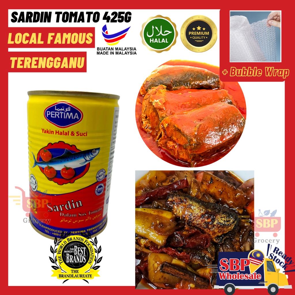 SBP PERTIMA Ikan Sardin Sos Tomato Sardine in Tomato - Yakin Halal Suci ...