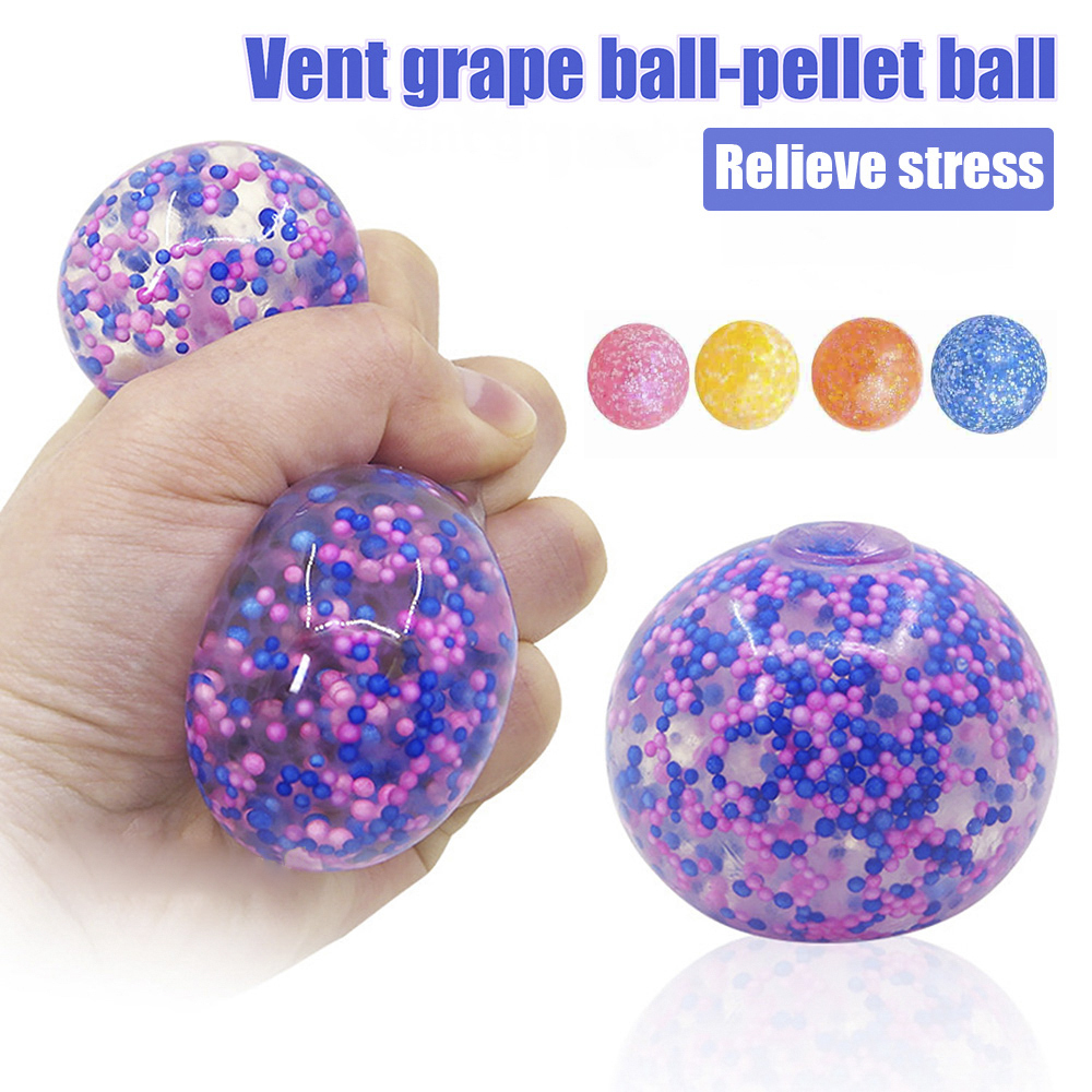 Jelly Beads Colourful Ball Toy Fidget Vent Stress Ball Squeeze Relax ...