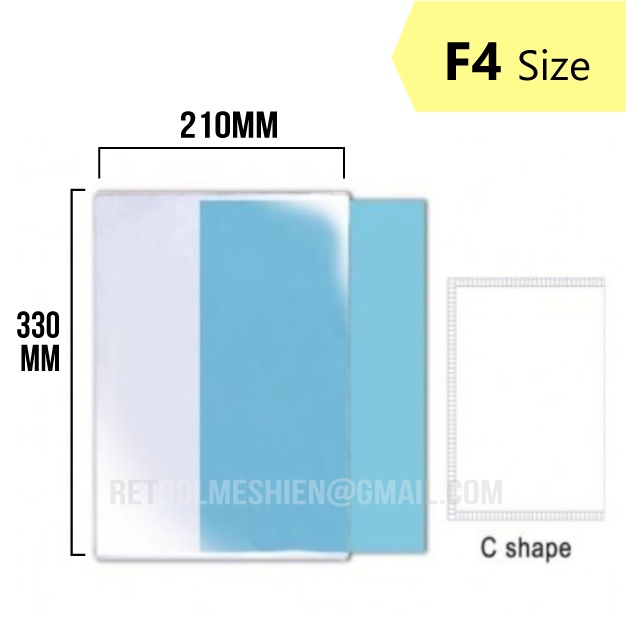 6pcs Super Thick Waterproof Clear A3/A4/F4 Soft File Holder L/U/C Shape ...