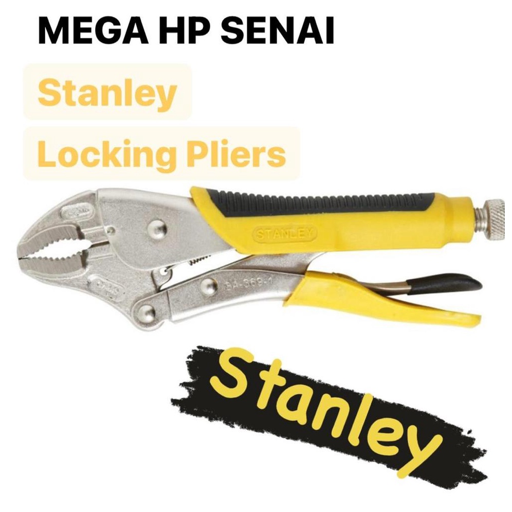 Stanley Locking Piler / Curved Jaw 10" 254mm 843691 | Shopee Malaysia