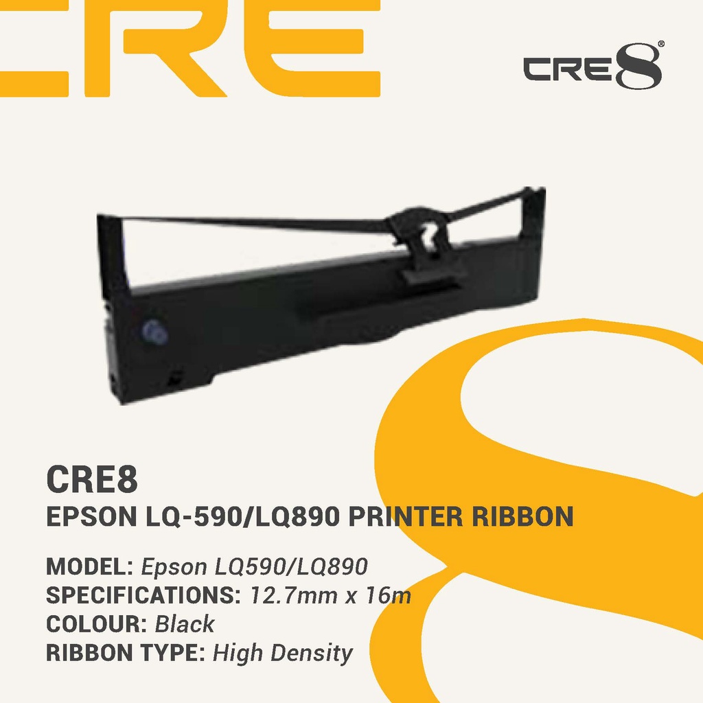 Epson LQ 590 100% High Density NEW Compatible Ribbon / LQ590 / FX890 ...