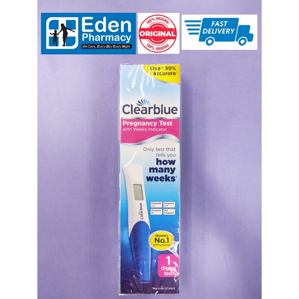 Clearblue Pregnancy Test ( Digital with Weeks Indicator / Easy ) ( 1 ...