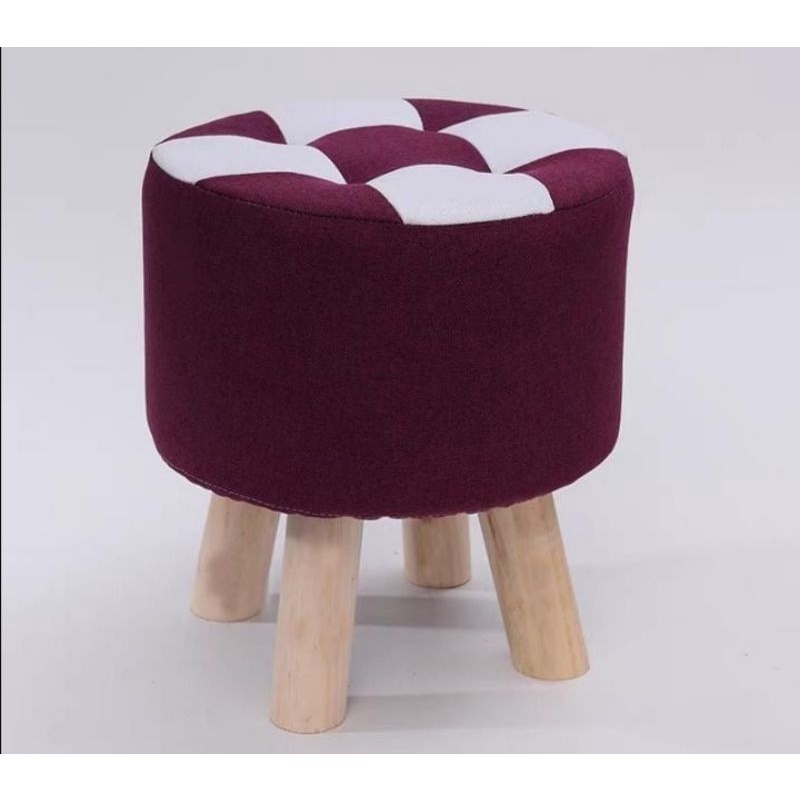 Ready Stock 🇲🇾Small stools home creative fabric round stool living room ...