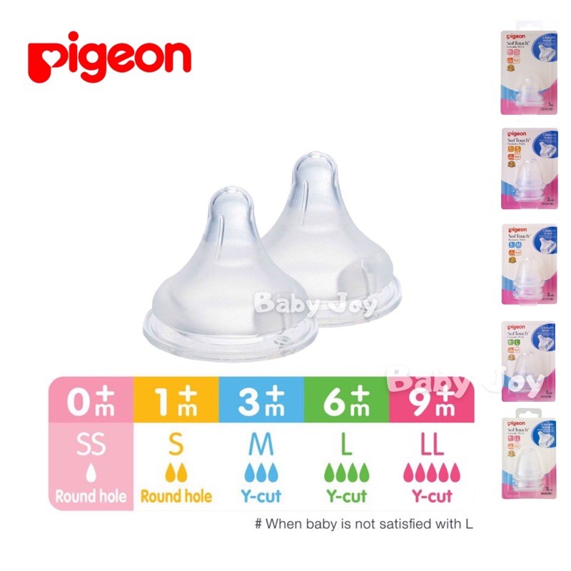 Pigeon SoftTouch Peristaltic Plus Wide Neck Teats (single pack ...