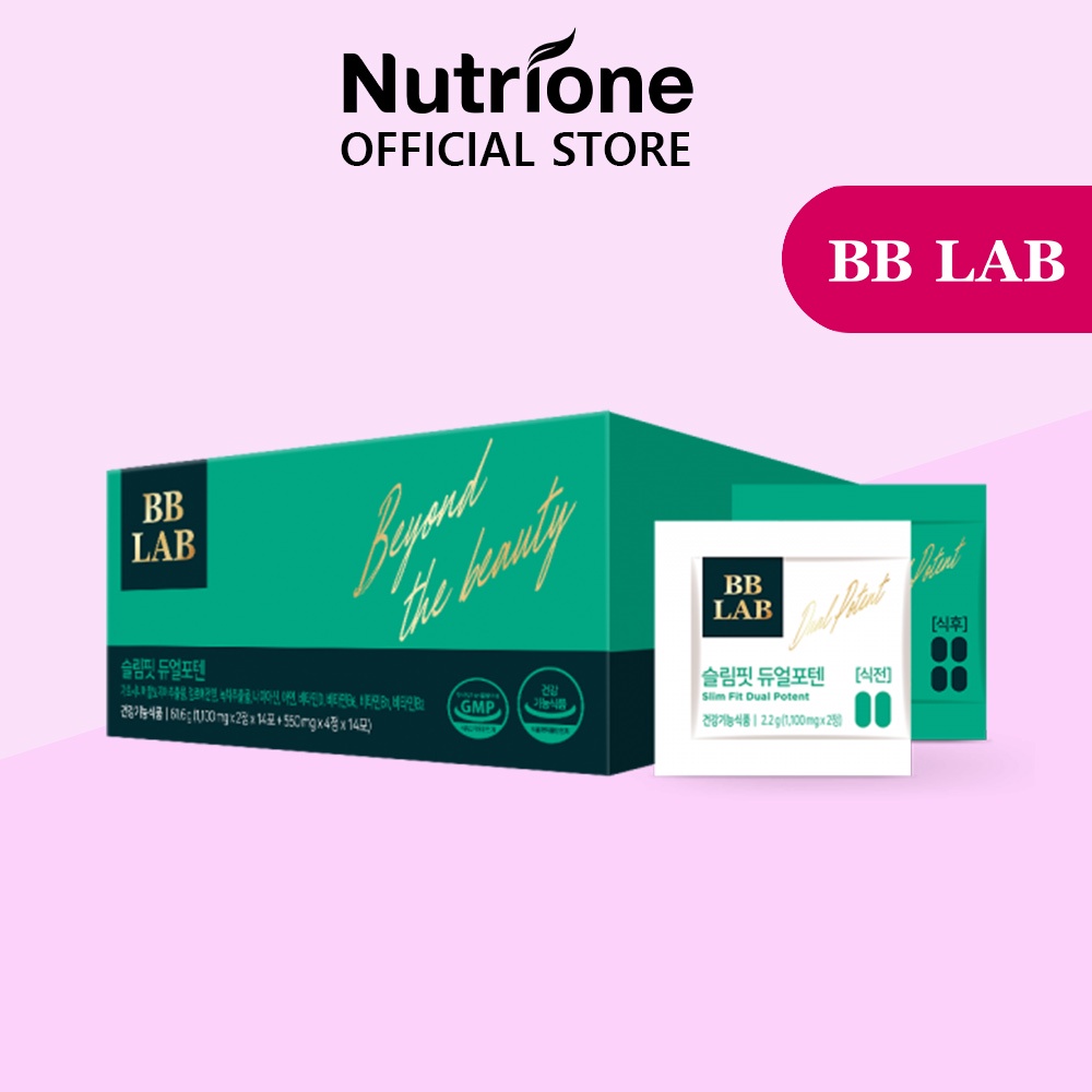 NUTRIONE BB LAB Slim Fit Dual Potent (1,100 mg x 2 tablets x 14 packets ...