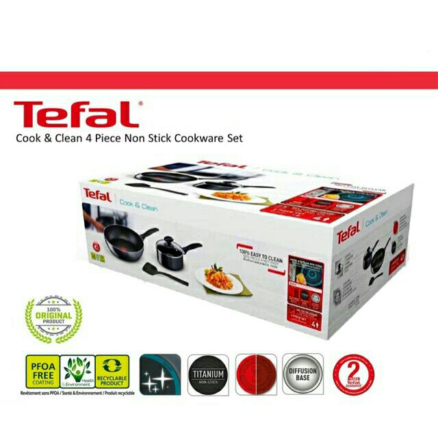 Tefal set cook n clean | Shopee Malaysia