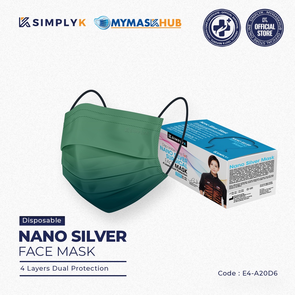 Simply K 4 Ply Nano Gradient A20 - Surgical Face Mask ( 50 Pcs ...