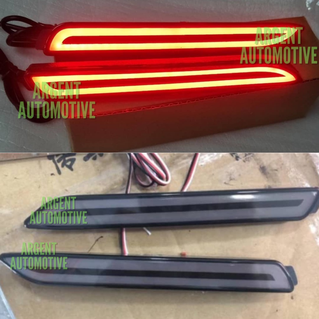 Rear Bumper Reflector LED Light Bar Toyota Camry Vellfire Alphard ...