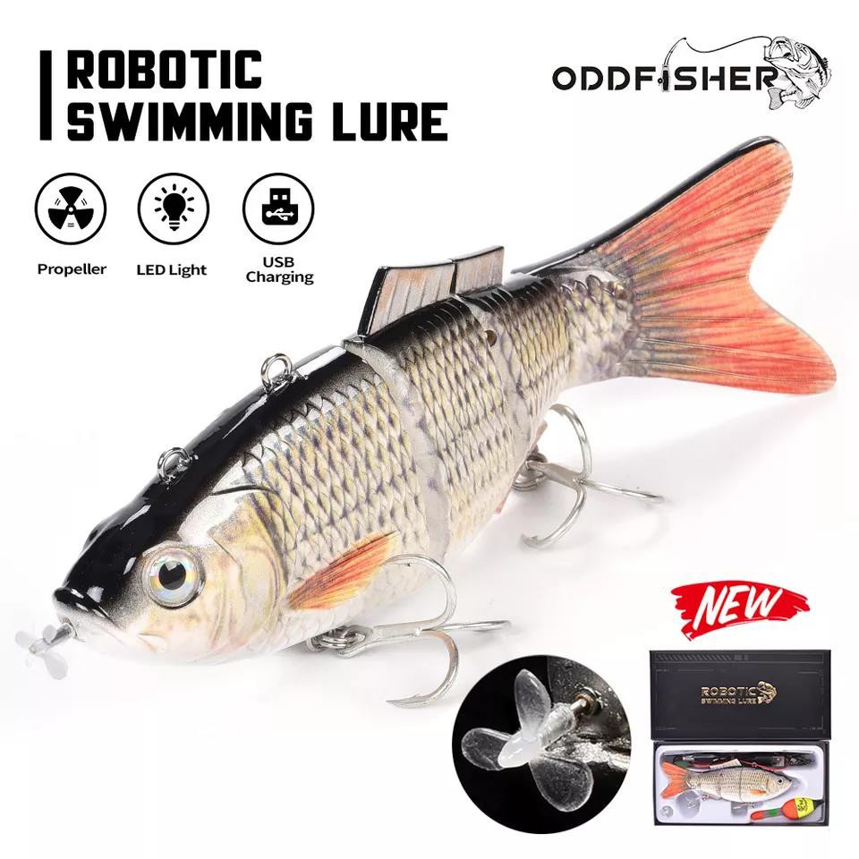 Robotic Fishing Lure Electric Wobbler For Pike Electronic Multi Jointed ...