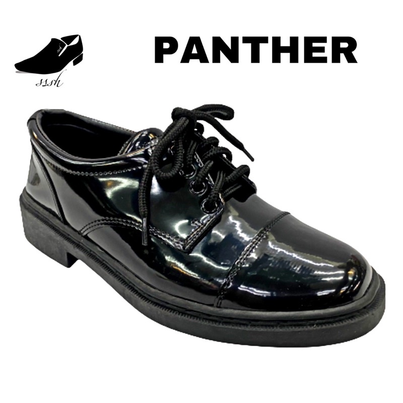 Kasut Formal POLIS Kasut Formal Seragam Kadet kilat Hitam PU Kulit ...