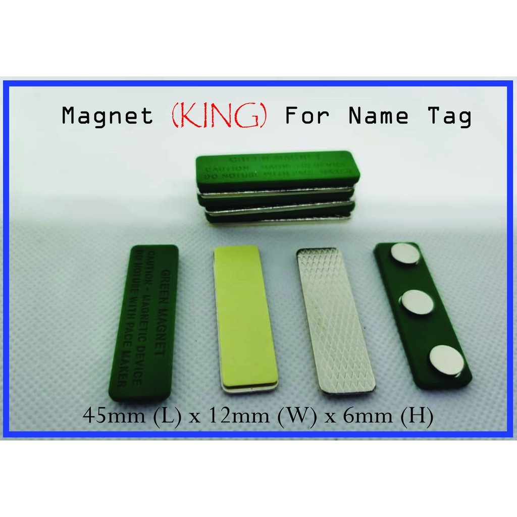 Name Magnet for name tag/badge (3 magnetic buttons) magnetic nametag ...