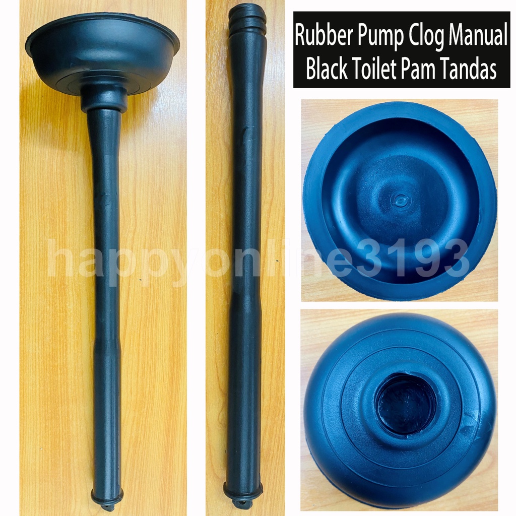 Pam Sinki Tersumbat Rubber Pump Clog Manual Black Toilet Pam Tandas ...