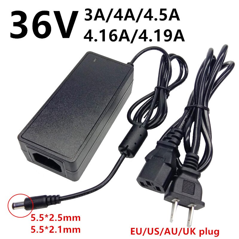 universal AC DC 36V power adapter supply 36 V 3A 4A 4.16A 4.19A 4.5A 36 ...