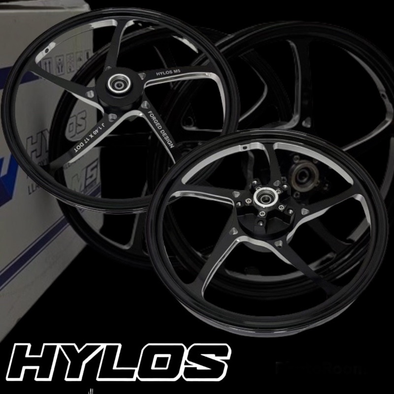 HYLOS M5 CNC O/P HUB SPORT RIM 140/160-17 BLACK | Shopee Malaysia