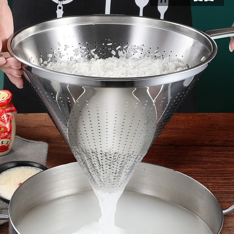 (GSF) 304 Stainless Steel Funnel / Strainer / Vegetable Colander ...