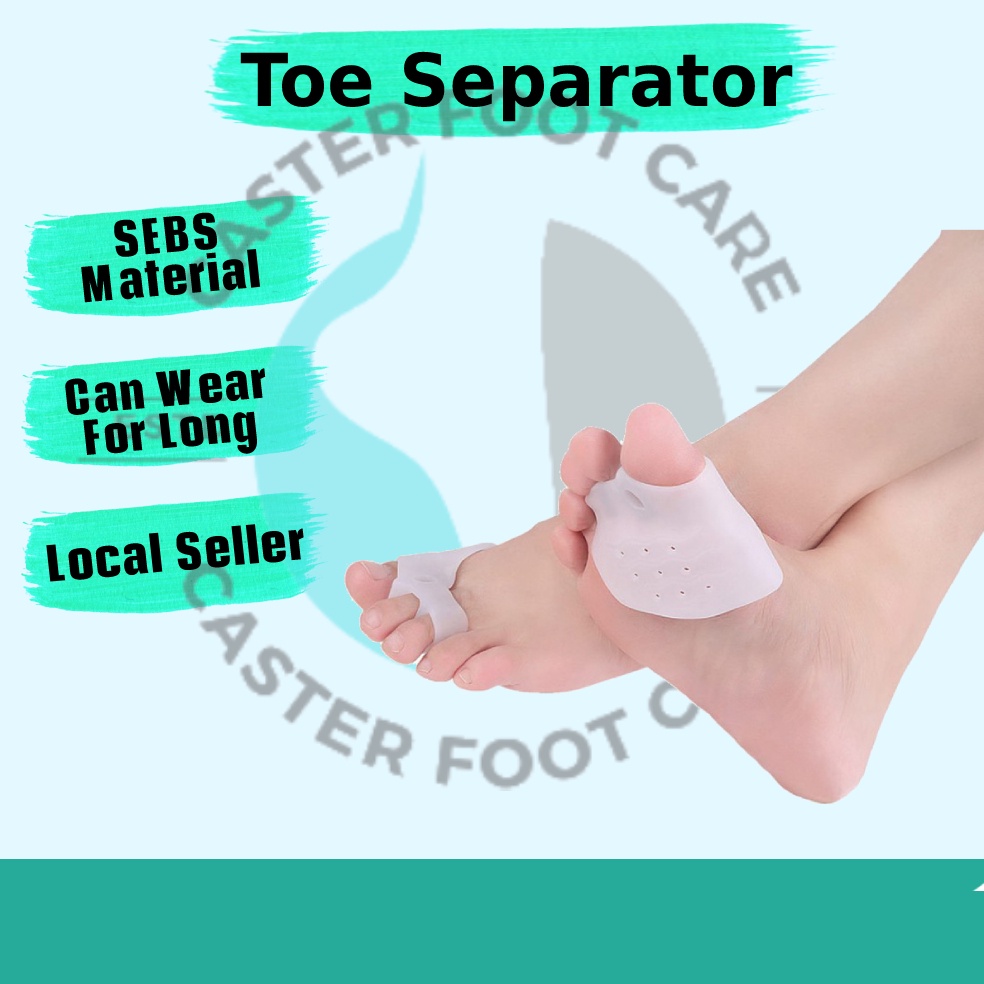 Big Toe Separator Silicone Protection Corrector Hallux Valgus 3 holes ...