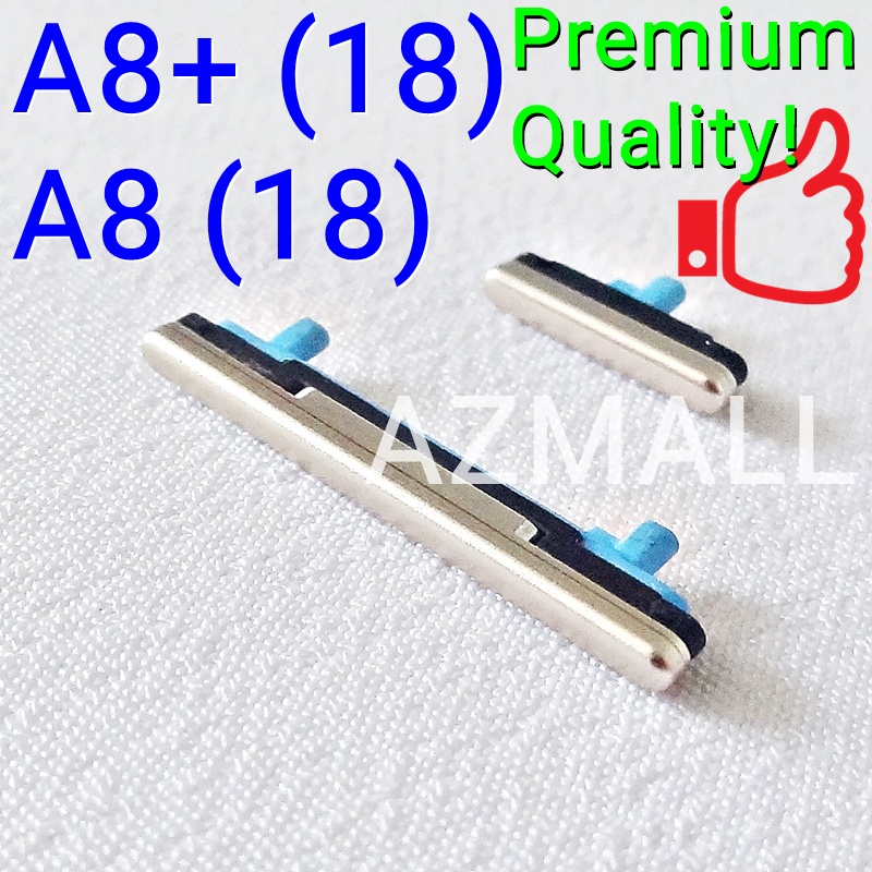 (2 Colors) NEW ORI On /Off Power Volume Side Buttons Set for Samsung Galaxy A8 A8+ PLUS (2018 ...