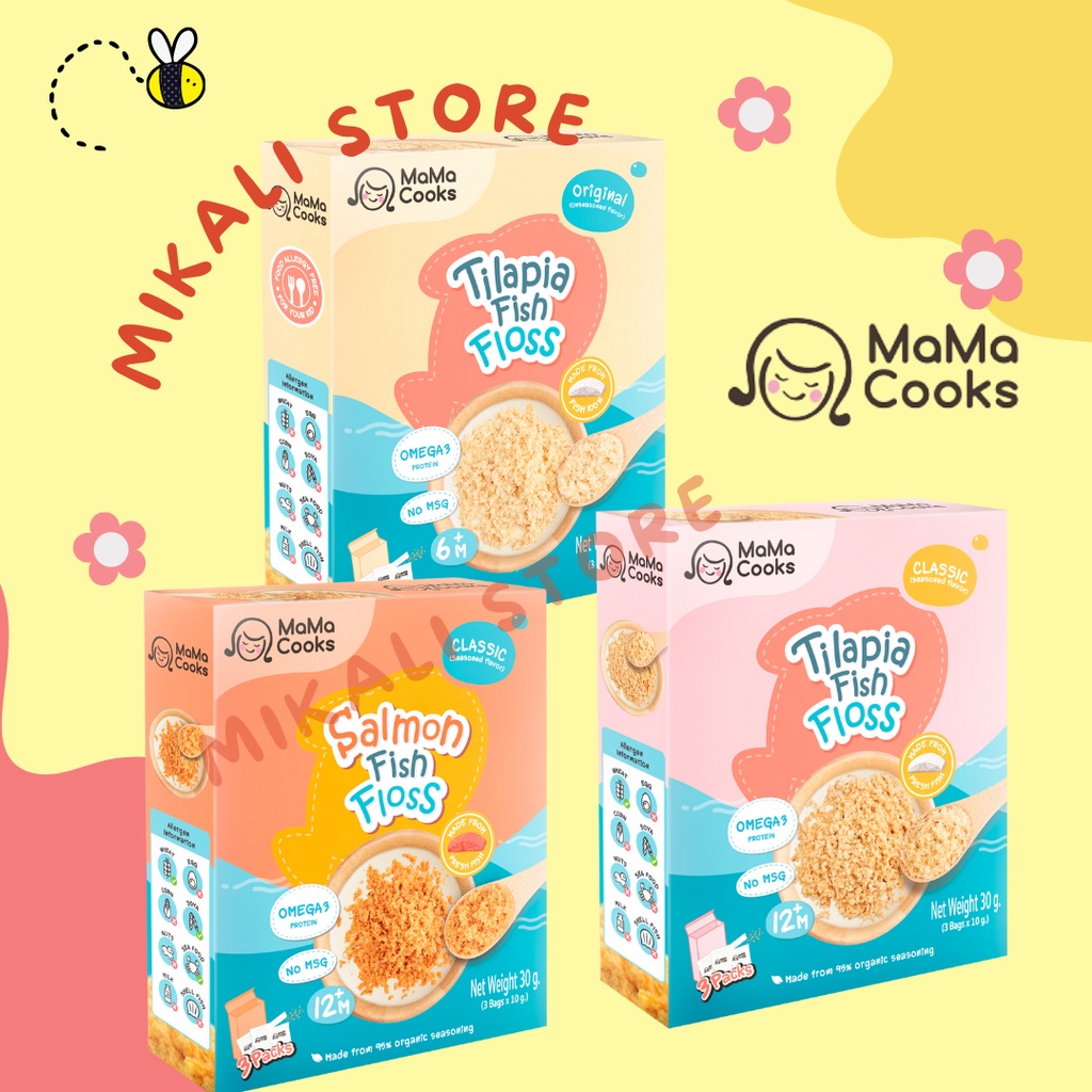 Mama Cooks Baby Floss Tilapia & Salmon Fish Floss From 6M+ Mamacooks ...