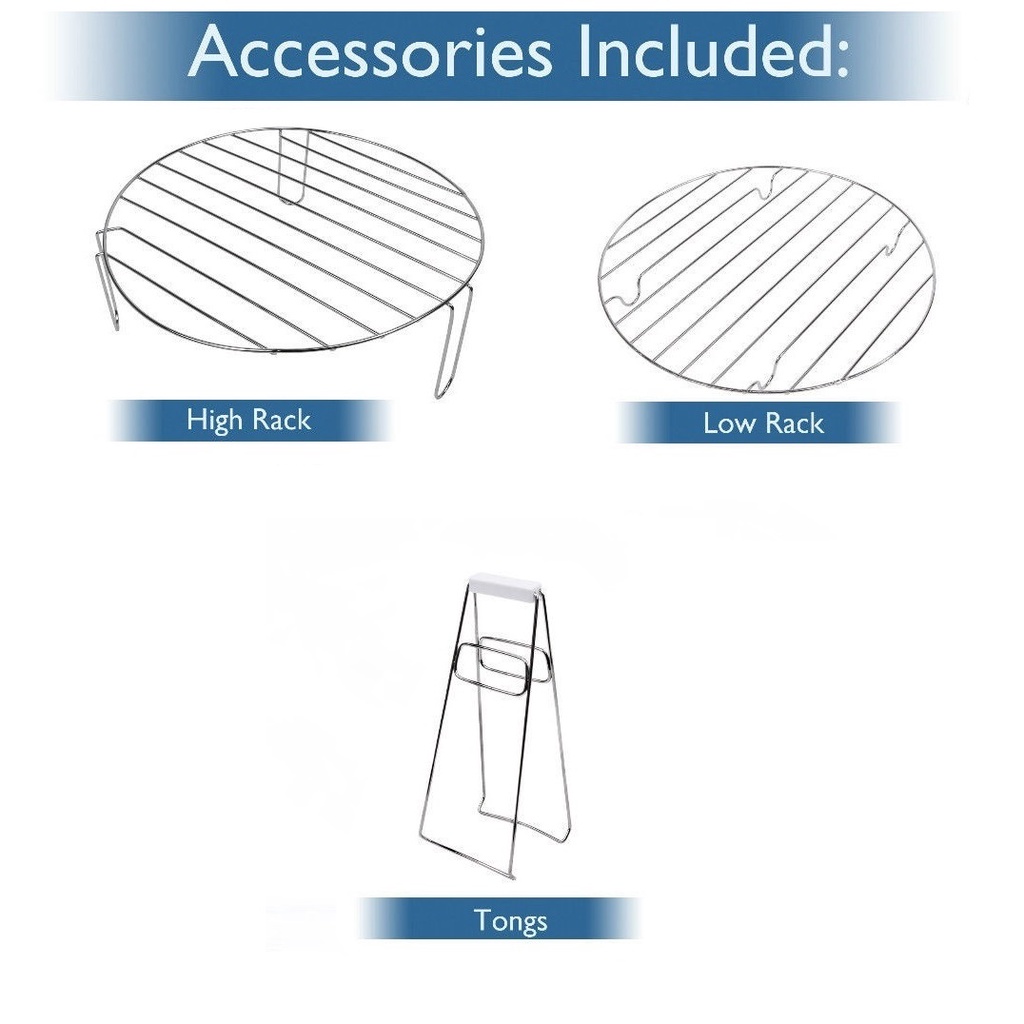 Halogen Oven Accessories High Low Rack Tong | Shopee Malaysia