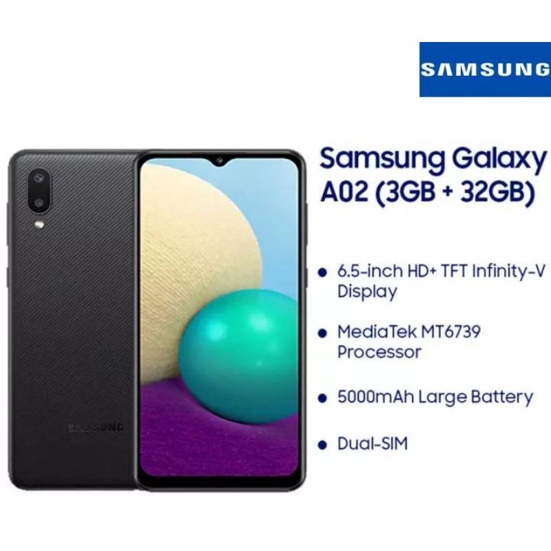 Samsung Galaxy A02 Black (Ready Stock) | Shopee Malaysia