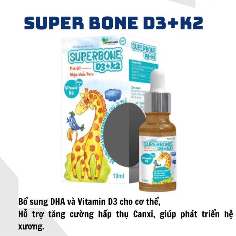 Vitamin D3 drop syrup for children 0-12 years old (Superbone ...