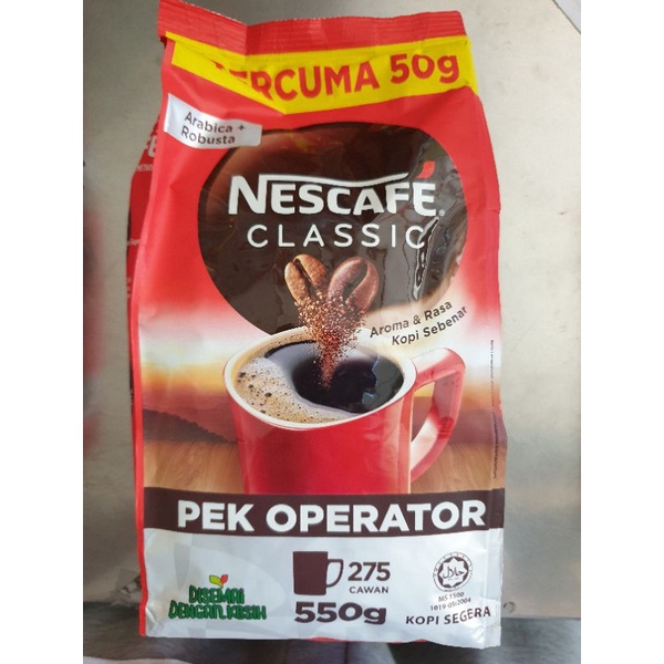 NESCAFE CLASSIC Fefill Pack 500g +50g (2/2024) | Shopee Malaysia