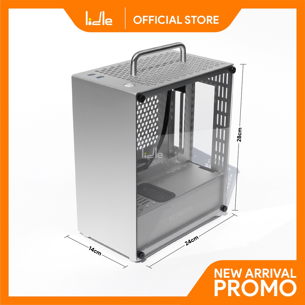 [NEW ARRIVAL PROMO] METALFISH S3+ | ITX CASE METALFISH | 9.4L | PC CASE ...