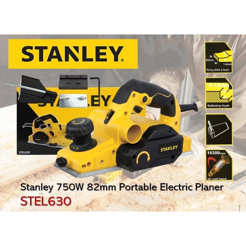 STANLEY Electric Planer/Mesin Pengetam Kayu 750W STEL630 | Shopee Malaysia