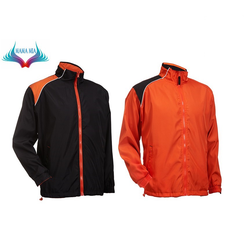 REVERSIBLE (2 side) Windbreaker Jacket OREN SPORT - WR03 Orange/Black ...