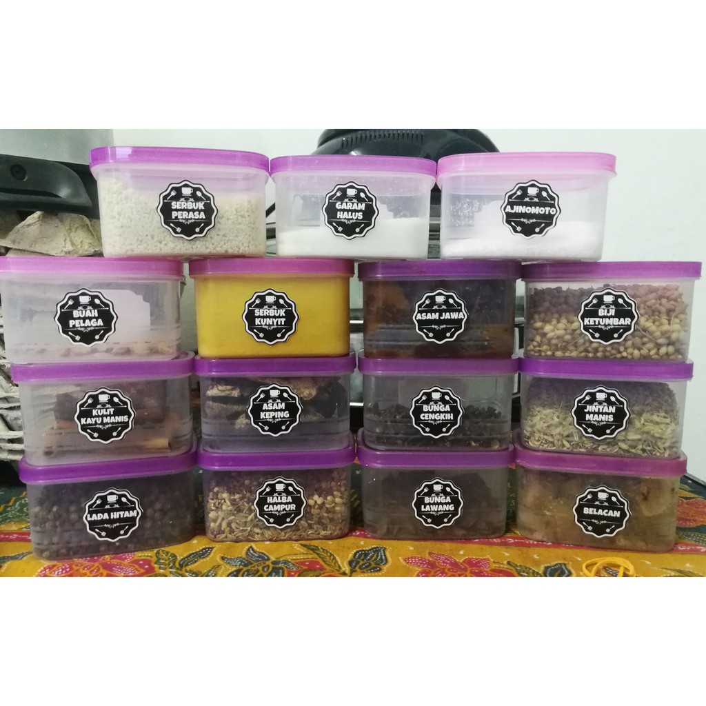 STICKER LABEL BARANG DAPUR KALIS AIR 3cmx3cm 53pcs | Shopee Malaysia