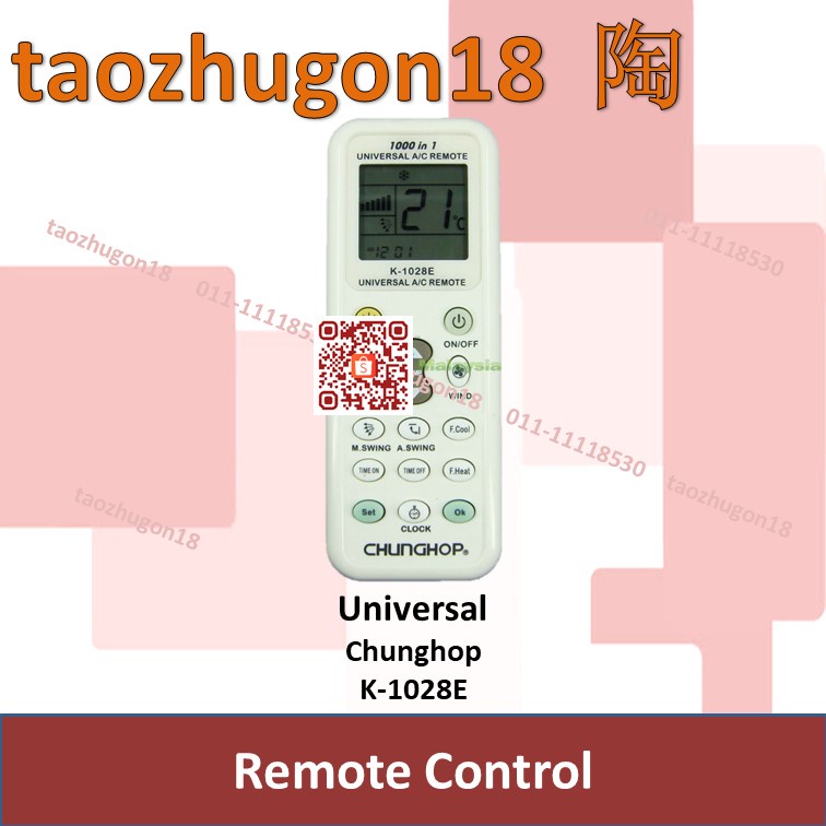 Universal Multi Chunghop K 1028e Air Conditioning Conditioner Aircon