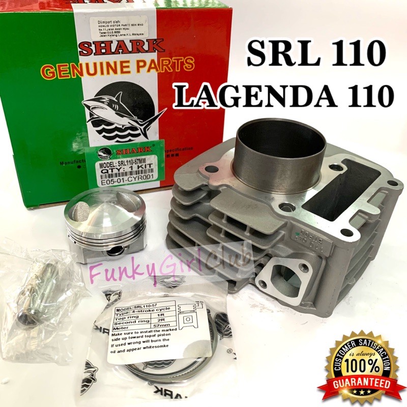 SRL 110 BLOCK SHARK RACING 55MM 57MM CYLINDER BLOCK SET SRL110 ...