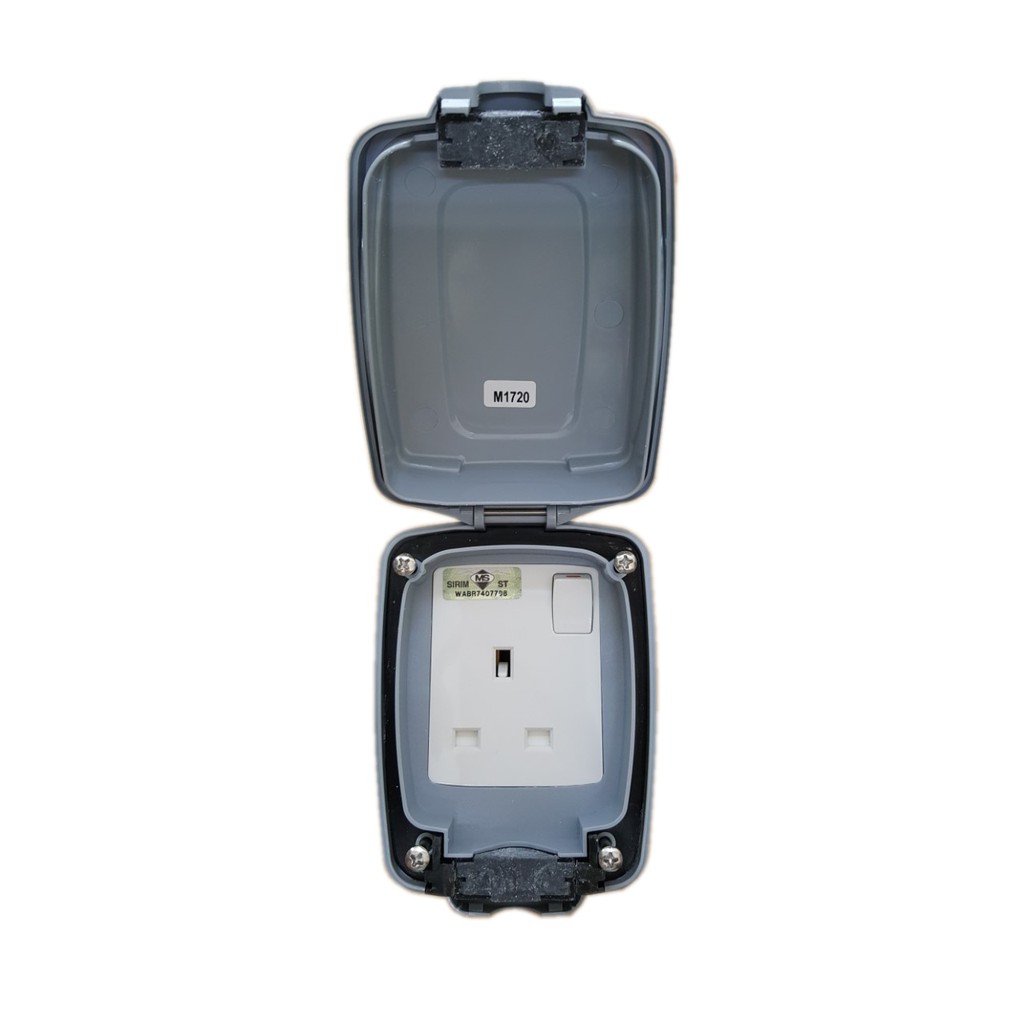 MK 86486 Weatherproof Switch Socket 13A [TRANSPARENT COVER] | Shopee ...