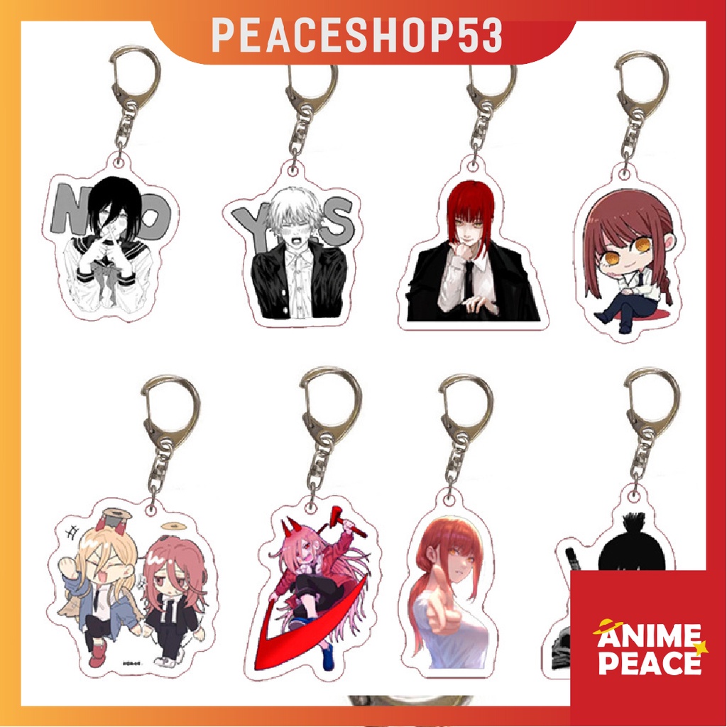 Chainsaw Man Makima Denji Power Anime Chainsaw Man keychain souvenir ...